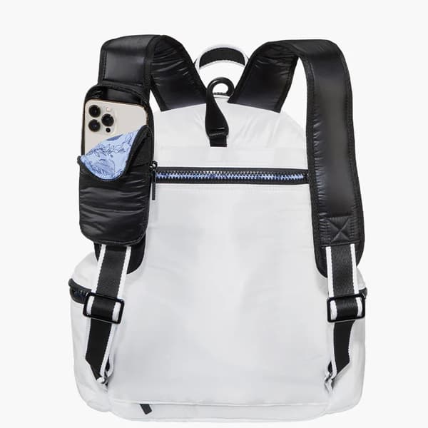 Oliver Thomas Mega Fluff Tennis Backpack White - The Tennis Shop