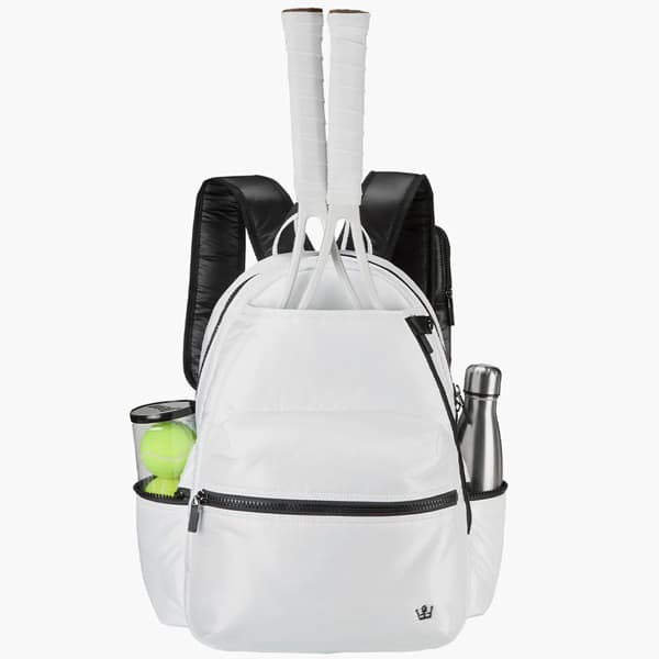 Oliver Thomas Mega Fluff Tennis Backpack White - The Tennis Shop